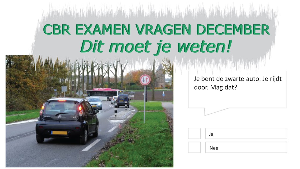 De Nieuwste CBR auto theorie examen vragen december 2022 - YouTube