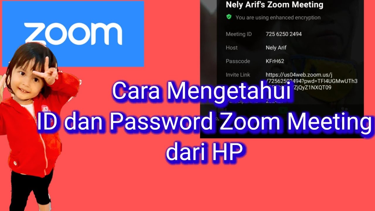 Cara Mengetahui ID dan Password/Passcode Zoom Meeting - YouTube