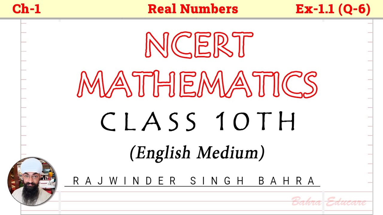 NCERT Maths 10th | Real Numbers | Composite Numbers | Ex 1.1 | Q-6 ...