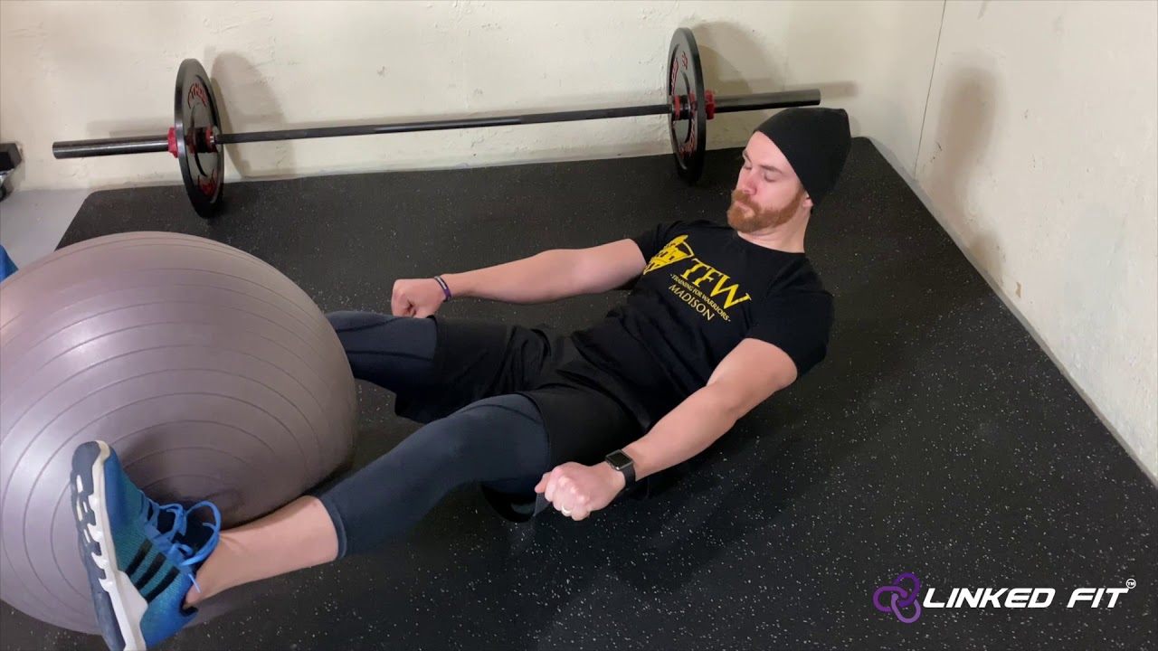 Movement: Hollow Hold (Hands at Hips) w/ PB Adductor Squeeze - YouTube