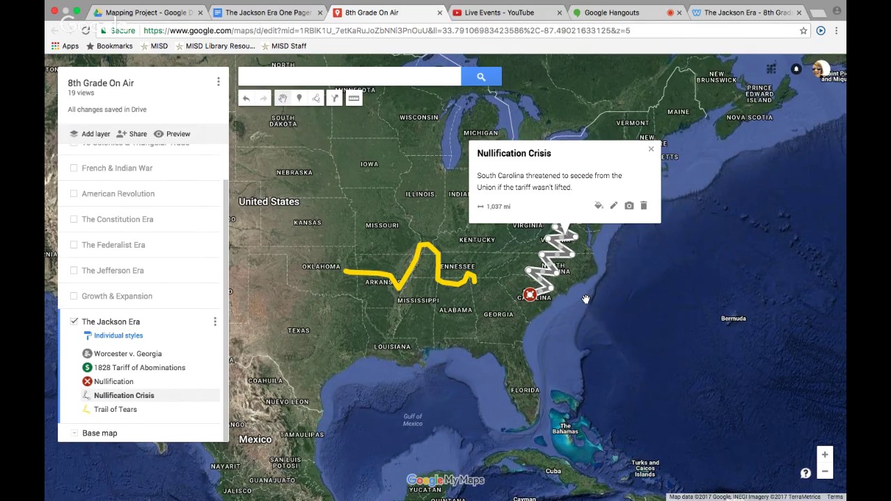 The Mapping of US History part 1: The Jackson Era - YouTube