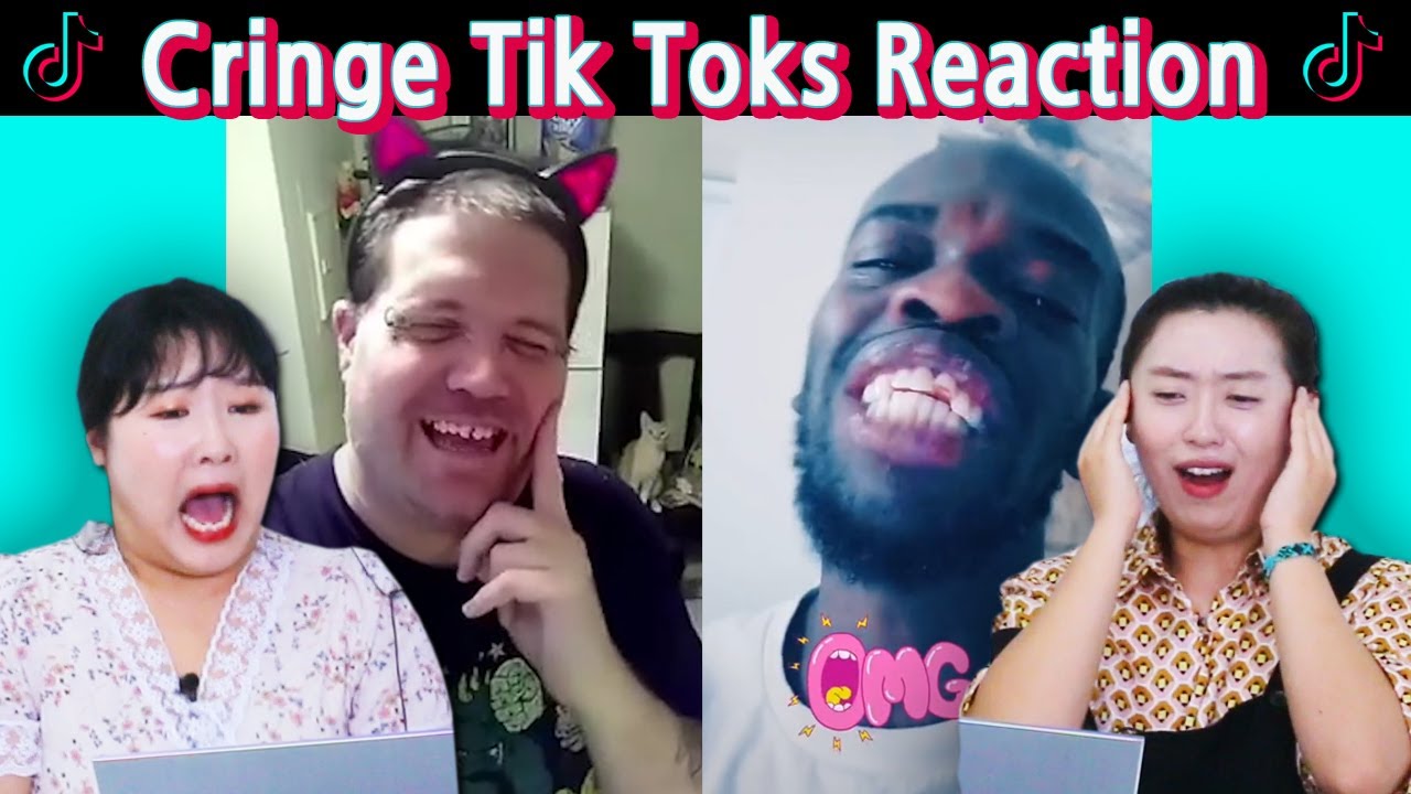Korean girls react to 'Cringe Tik Toks' - YouTube