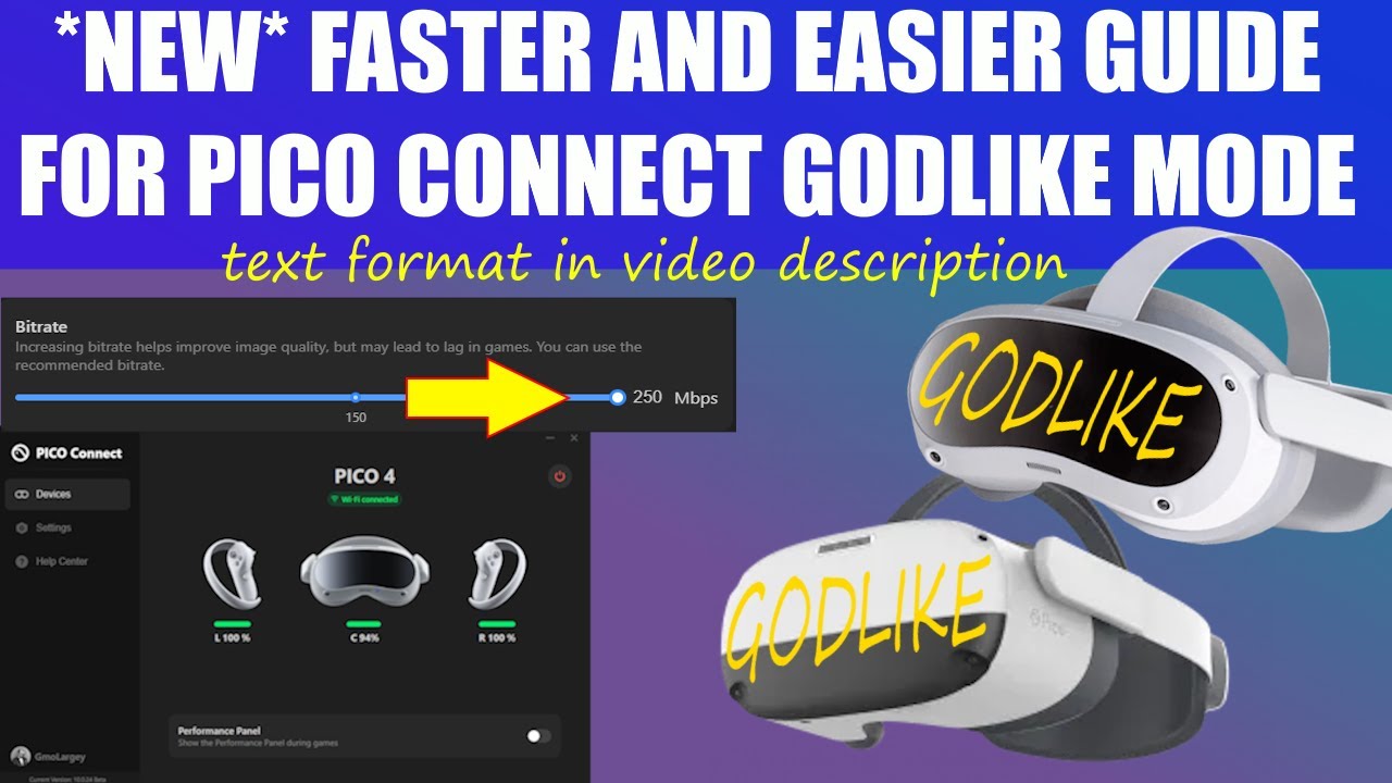 NEW- Pico Connect GODLIKE settings guide- text in description. - YouTube