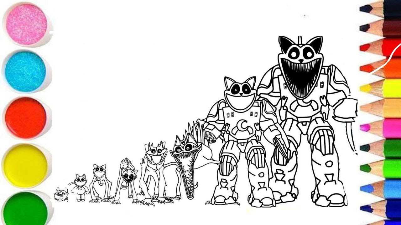 FULL EVOLUTION of CatNap Boss from Poppy Playtime Chapter 3 Coloring ...