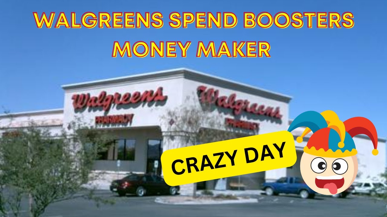 WALGREENS SPEND BOOSTER MONEY MAKER - YouTube