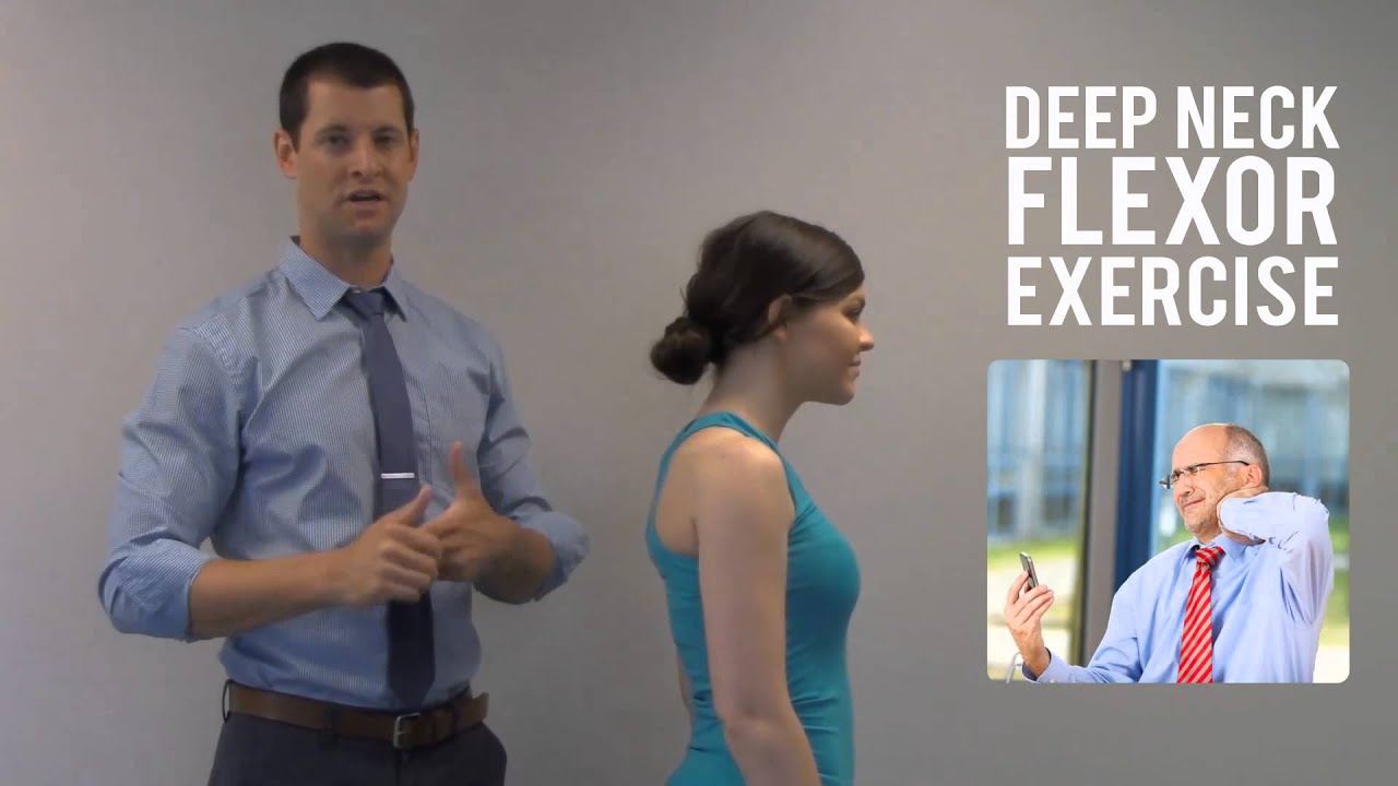 Keith Clinic - Strengthening Exercise #5 - Deep Neck Flexor - YouTube