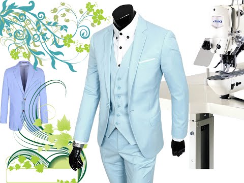 Erkek ceketi nasıl dikilir? Erkek ceketi nasıl kesilir? Ceket dikimi ve tüm aşamaları. Ders / 34