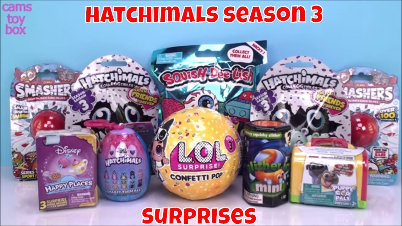 LOL Confetti POP Surprise Toys Unboxing Hatchimals SEASON 3 Puppy Dog ...
