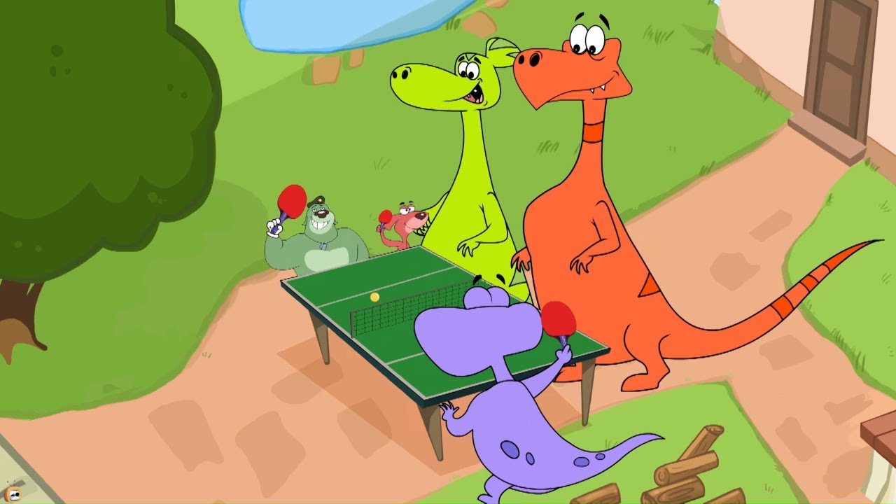 Rat A Tat - Playing Ping-Pong with Dinosaurs - Funny Animated Cartoon ...