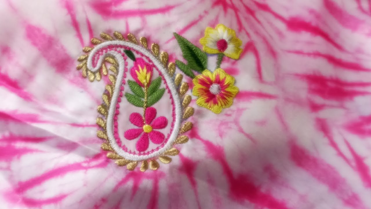 Ambi patch work embroidery/how to make machine embroidery ambi patch ...