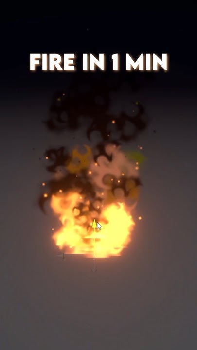 Fire in 1 min! #unity #gamedev #vfx - YouTube