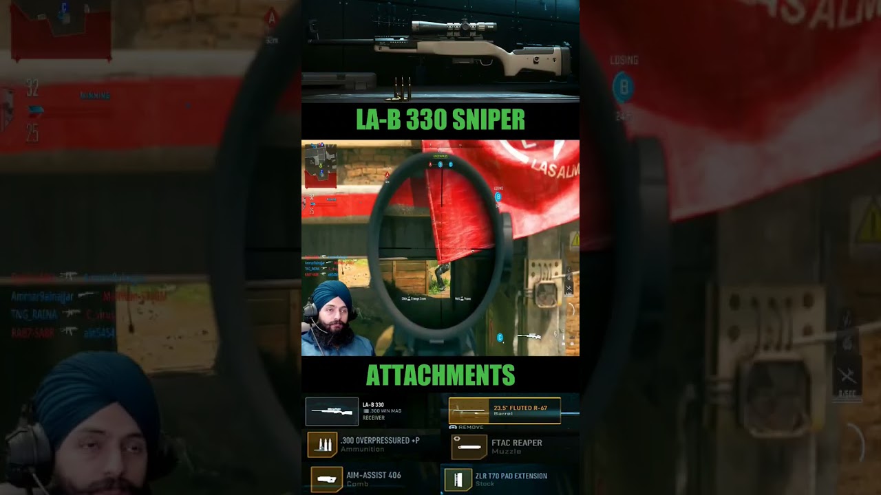 MW2 Sniper LA-B 330 Best Attachments #mw2 #modernwarfare2 #lab330 - YouTube