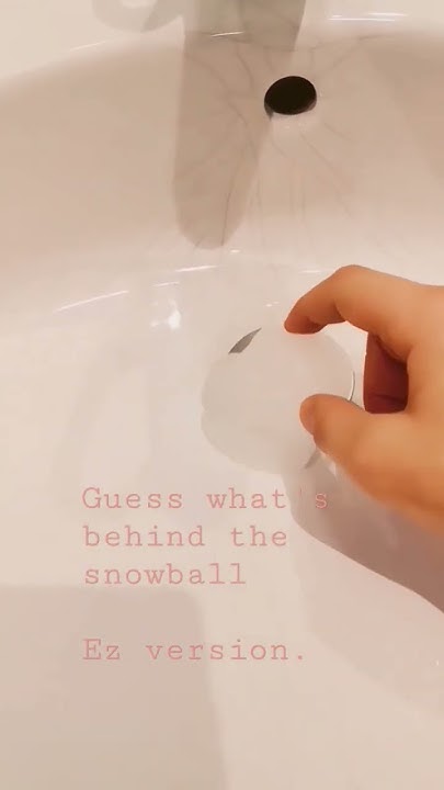 Guess what's behind the snowball easy version #fun #glowing #snow - YouTube