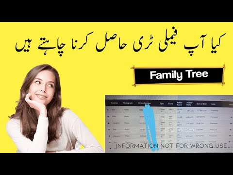 Nadra Family Tree by Cnic number ll family tree app ll How to get ...