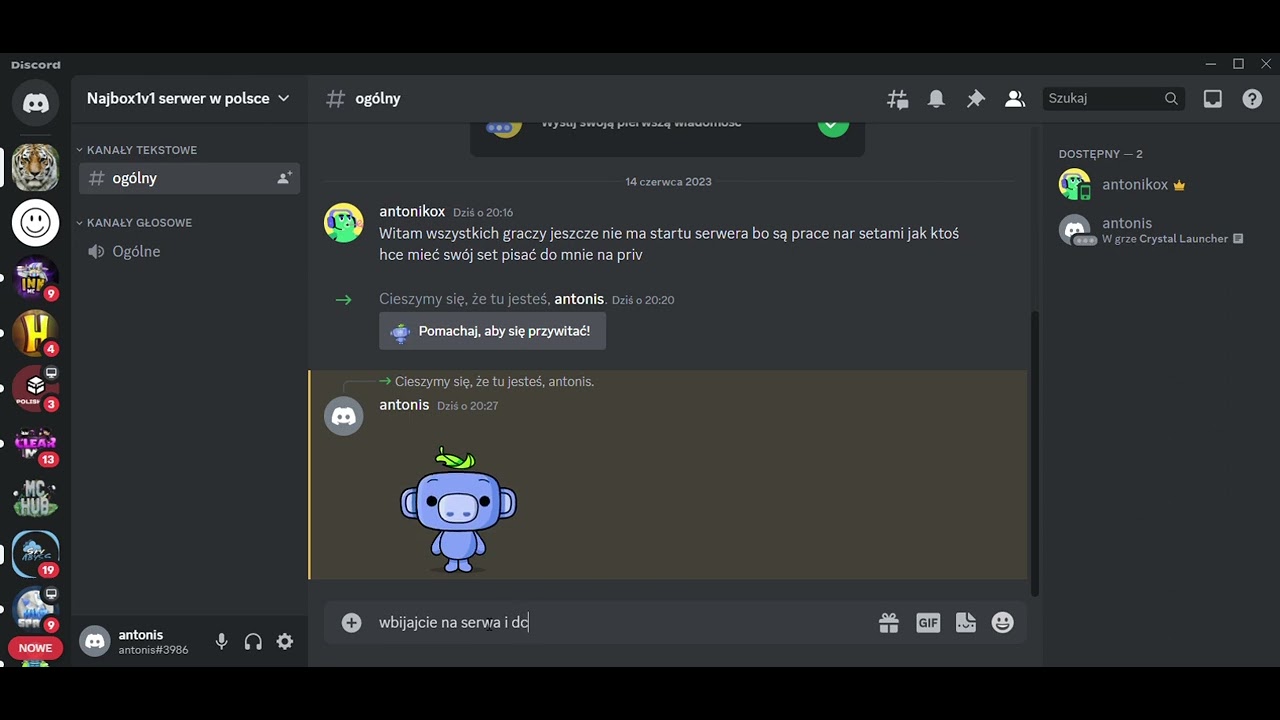 Najbox1v1 serwer w polsce Discord wbijajcie - YouTube