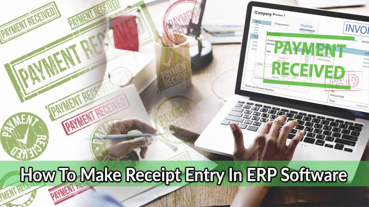 How to make payment receipt entry in ERP Software | Quick Receipt in ...