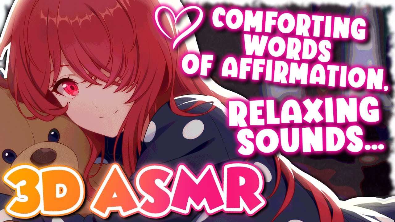 Comforting ASMR!【3D Binaural Audio】🔴LIVE Vtuber Positive Affirmations ...