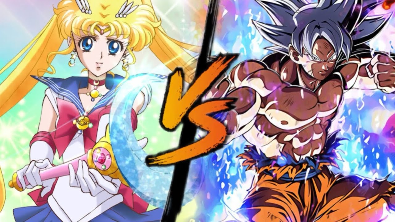 Sailor Moon Goku Cell Mastered Ultra Instinct Goku VS Eternal Sailor