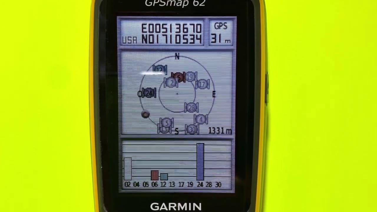 GPS Garmin 64, Almanac data - YouTube