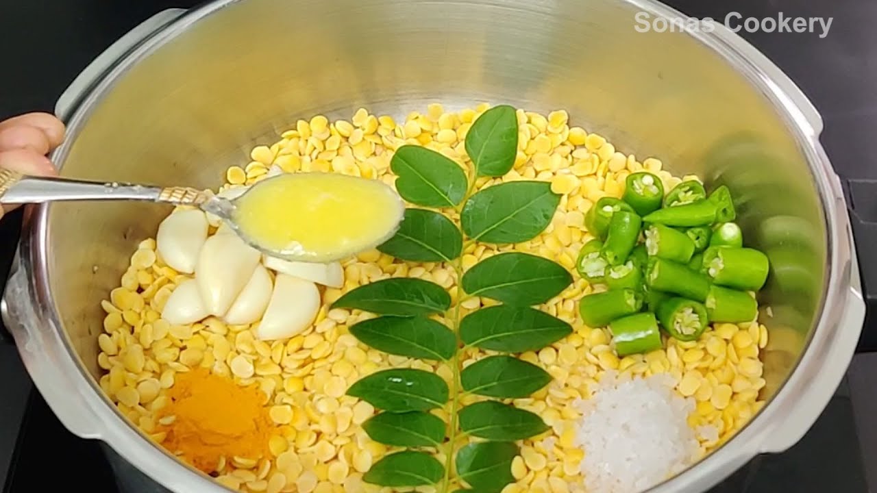 Easy Side Dish Recipe | How To Make Tasty Telangana Style Mudda Pappu ...