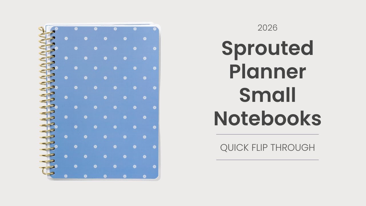 Quick Flip Through of the Small Notebooks | 2026 Sprouted Planner - YouTube