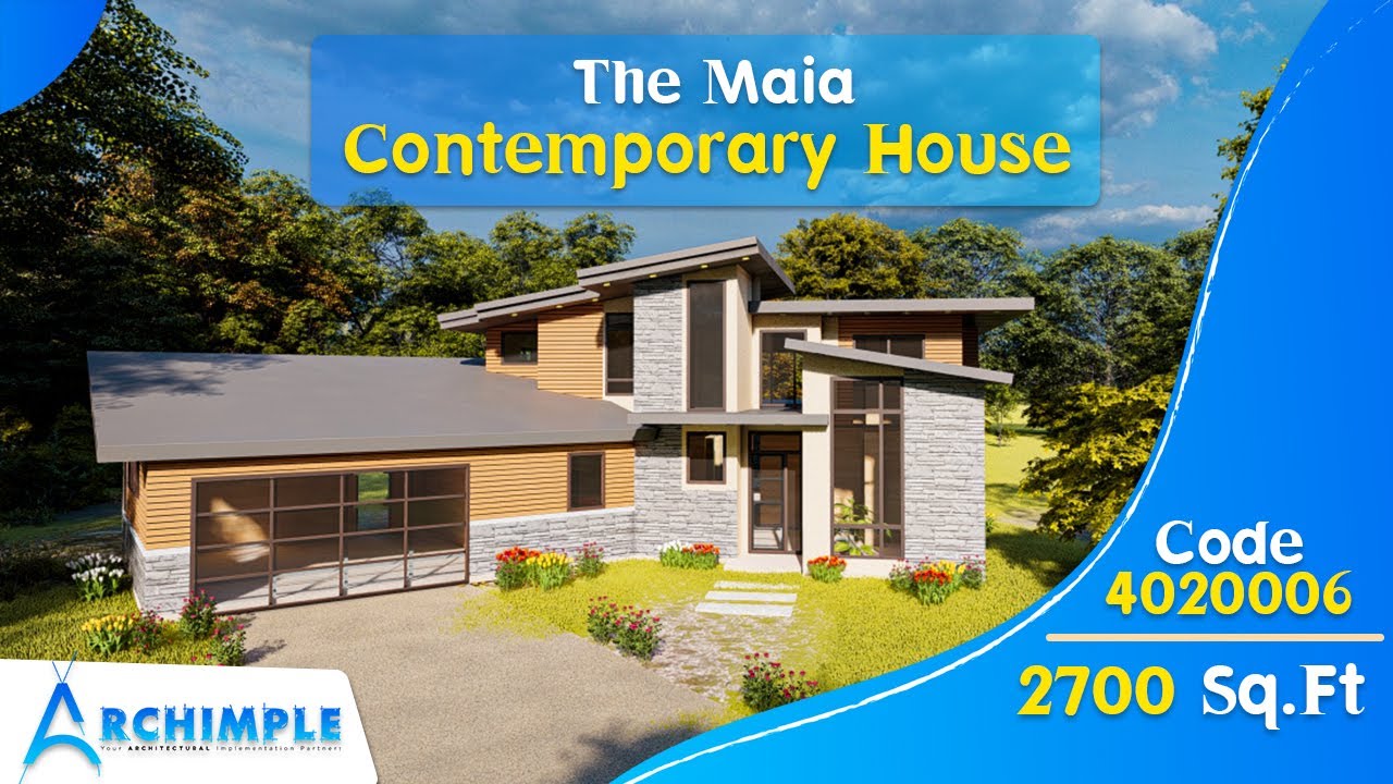 The Maia | Contemporary House | 4020006 | 2700 sq.ft | 3D Visualization ...