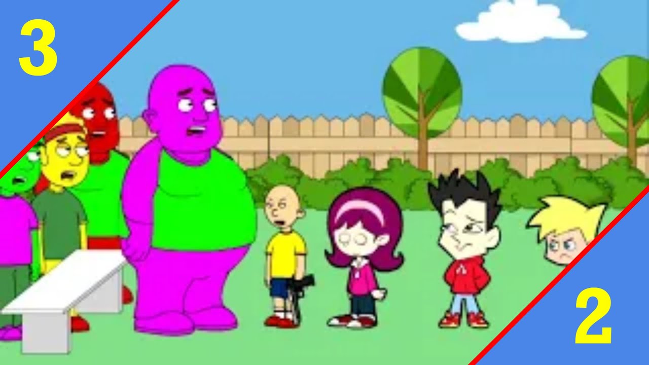 Caillou kills Barney and gets grounded - YouTube