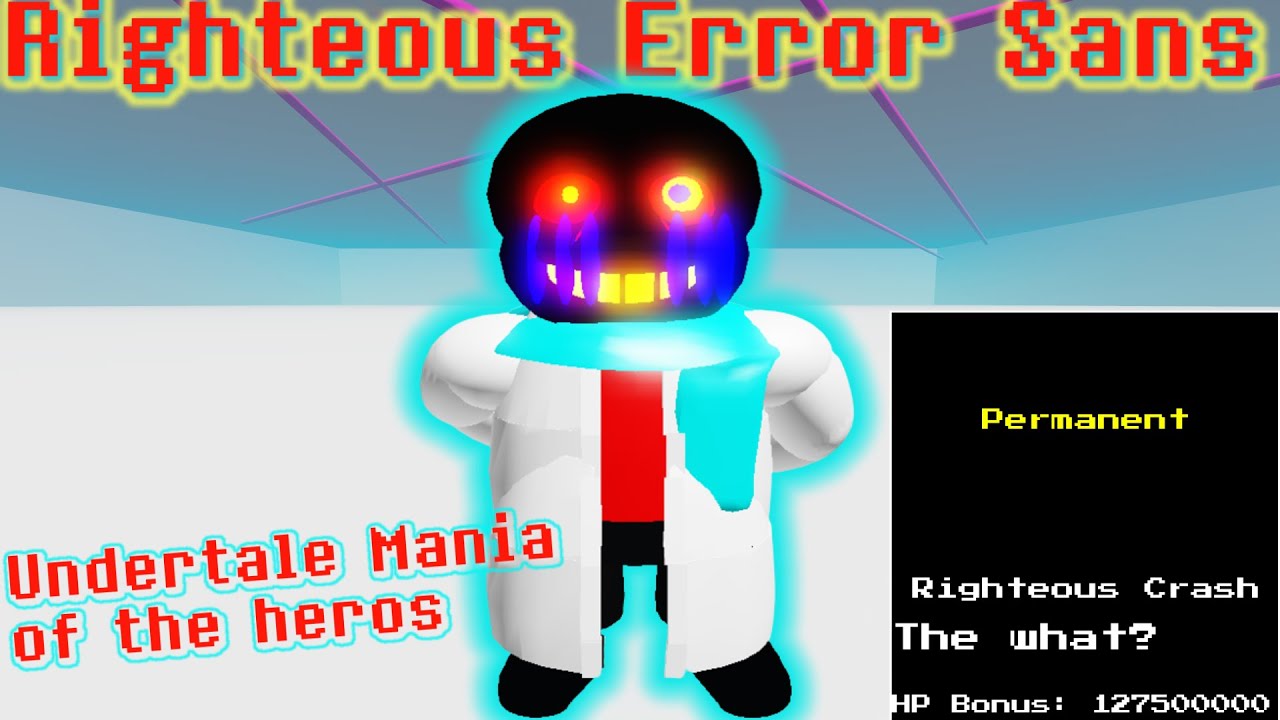 [🎅Huge Update ] Undertale Mania Of Heroes: Righteous Error Sans - YouTube