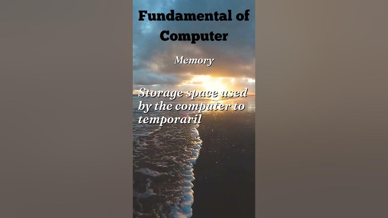 fundamental of computer | memory of computer computer course - YouTube