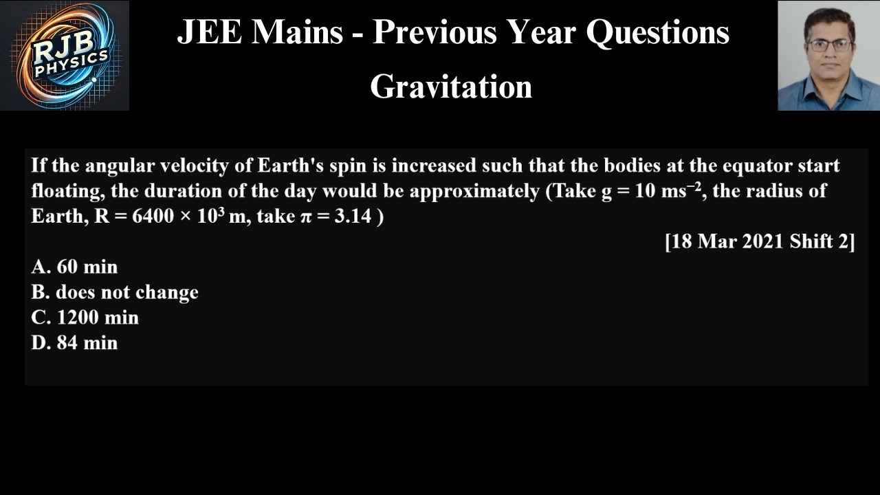 If the angular velocity of Earth's spin is increased such that the ...