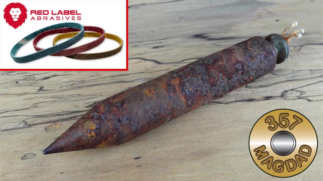 Rusty Plumb Bob Restoration - Red Label Abrasives Surface Conditioning ...