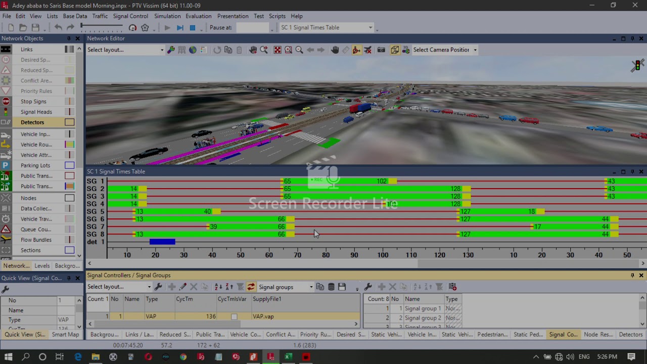 Vissim Simulation for Transit Signal Priority - YouTube