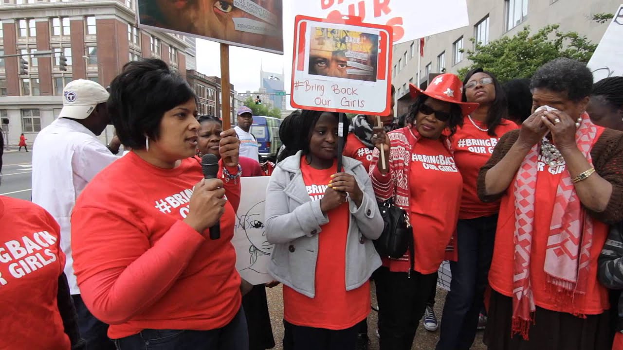 Jacobia Dowell speaks at the Bring Back Our Girls rally in Nashville ...
