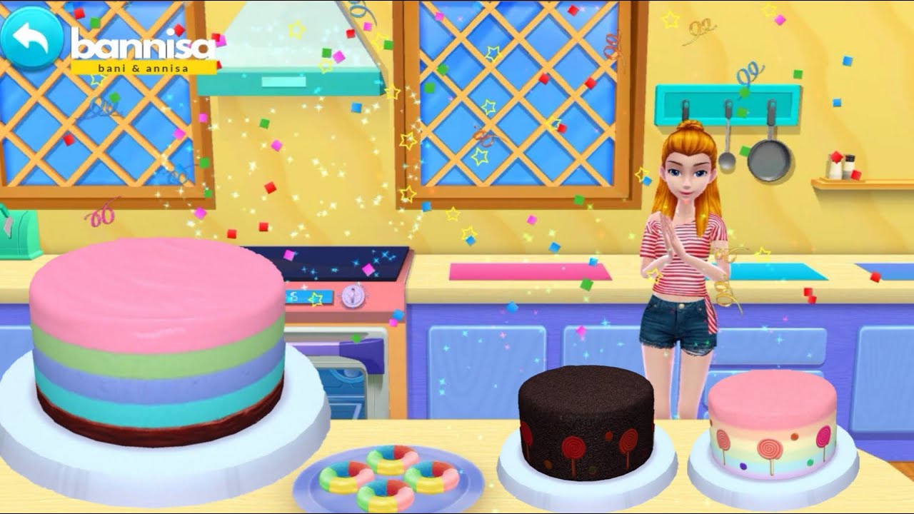 GAME MEMBUAT KUE - PERMAINAN MASAK MASAKAN - PERMAINAN ANAK PEREMPUAN ...