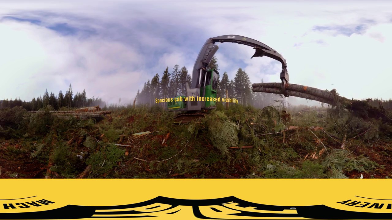 360 Experience: John Deere 3756G Swing Machine - YouTube