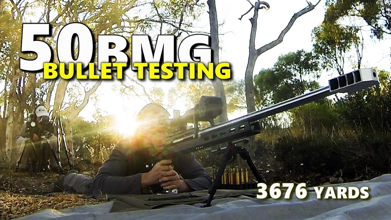 50bmg bullet testing at 3600 yards - YouTube