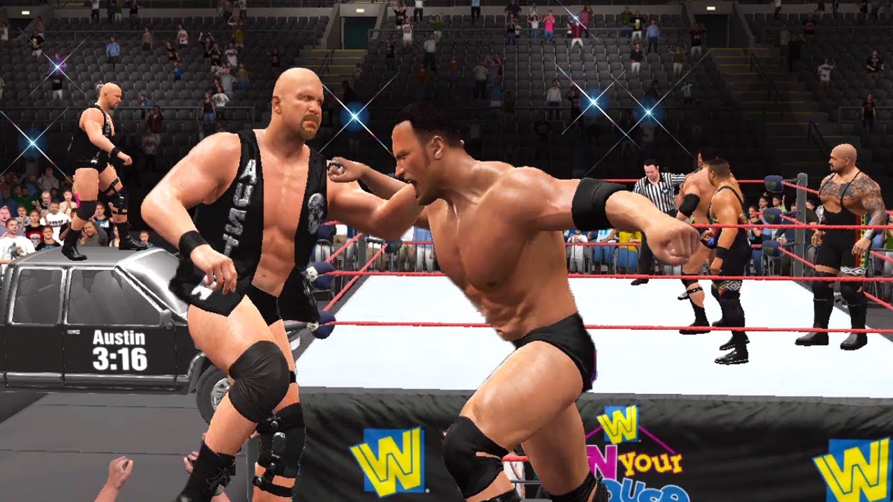 Stone Cold vs The Rock | WWE | WWE Games | WWE 2K16 | Stone Cold's ...