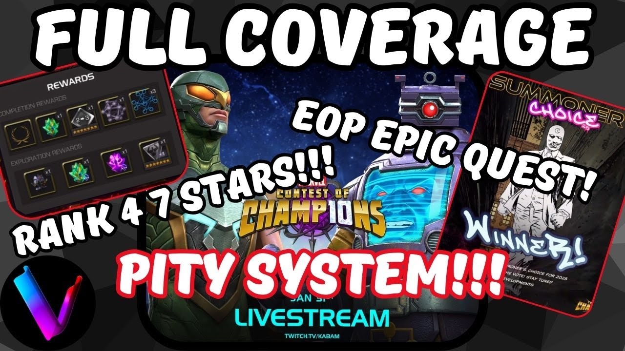 Everything to Know - Kabam Live Stream Coverage - Crystal Pity System ...