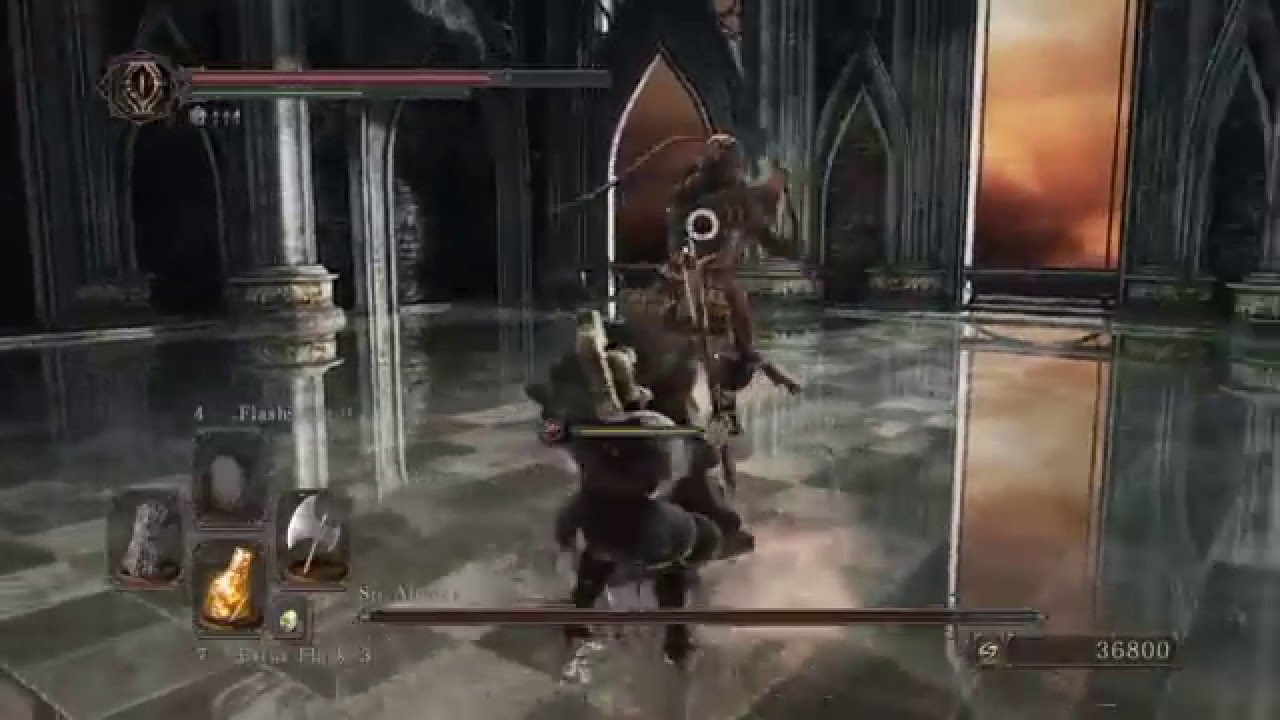 Dark Souls 2 Boss - Sir Alonne - Memory of the Old Iron King - YouTube