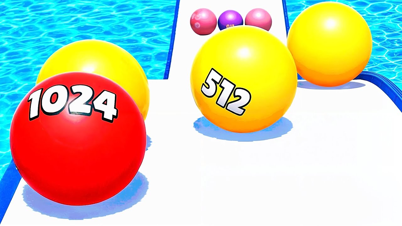 Ball Run 2048 Merge Race Run 3D ! All Levels Gameplay (252-257) android ...