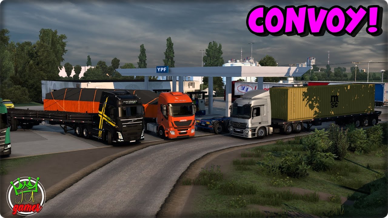 ETS 2 CONVOY! NOS VOLVIMOS A JUNTAR CON KAKU Y NAHUEL! MAPA CEIBO - ETS2 MODS 1.45 - YouTube