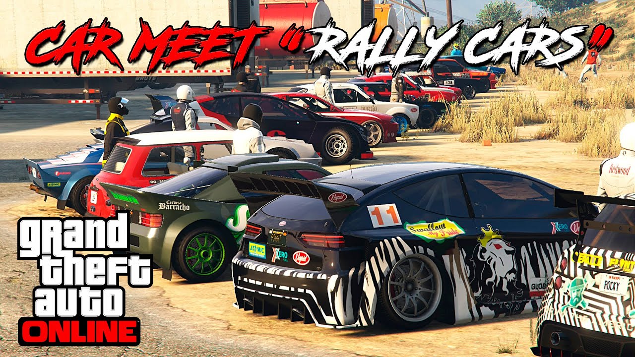 GTA 5 ONLINE - CAR MEET #74 "RALLY CARS" | PS4 Rockstar Editor ...