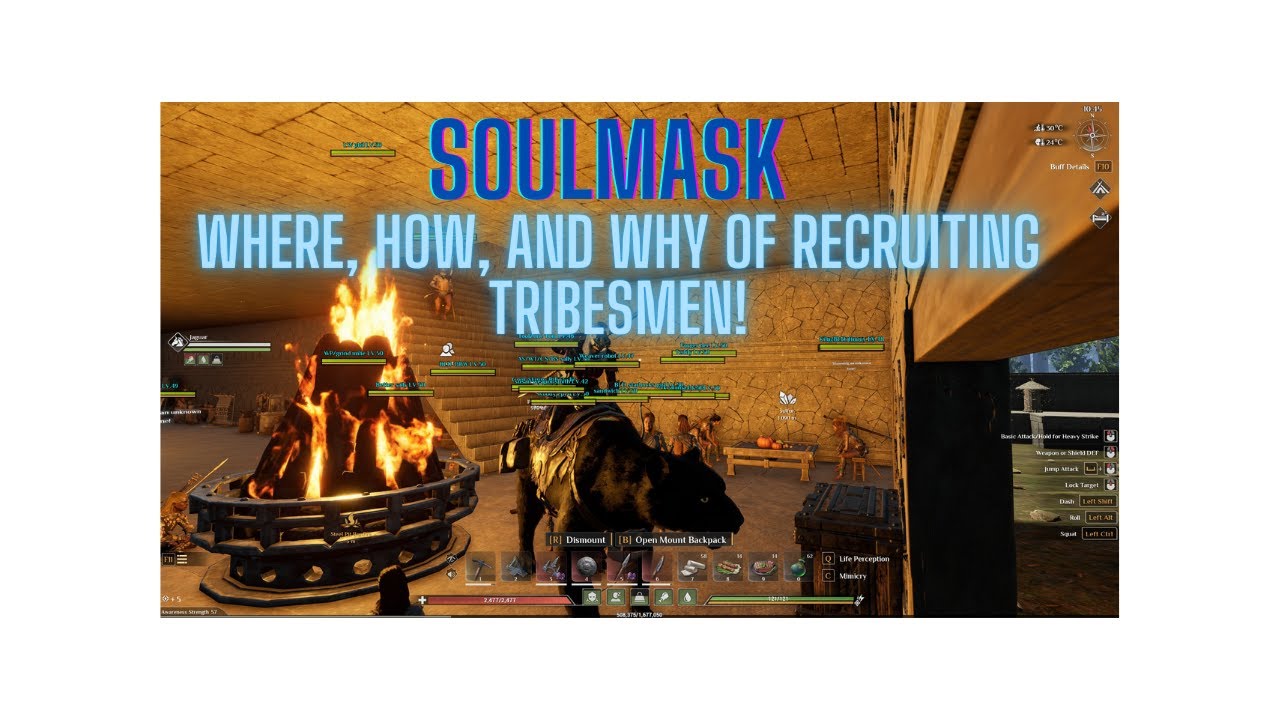 SoulMask How to get the Best Tribesmen, Where, When, and the WHY - YouTube