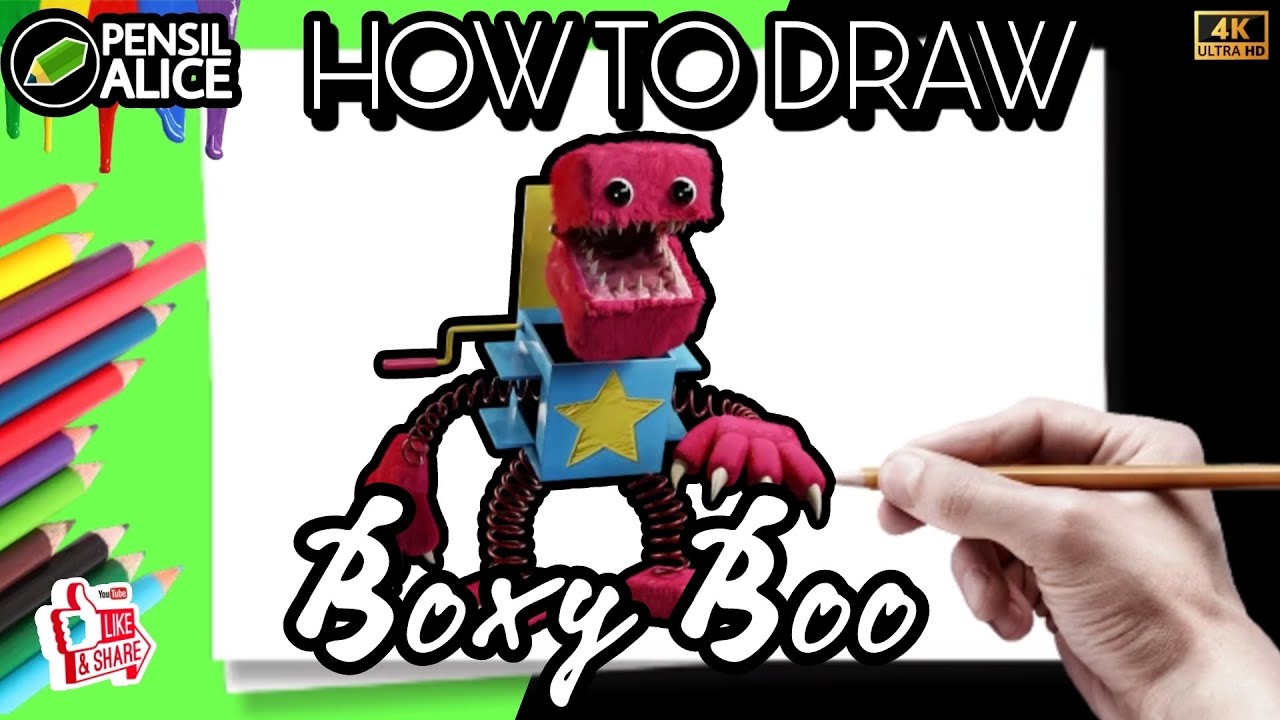 how to draw boxy boo - YouTube