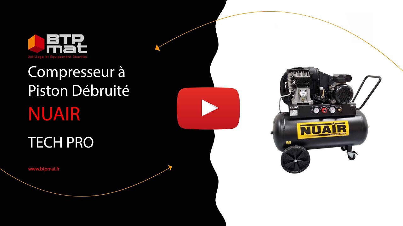 NUAIR - Compresseurs à Piston TECH PRO - YouTube