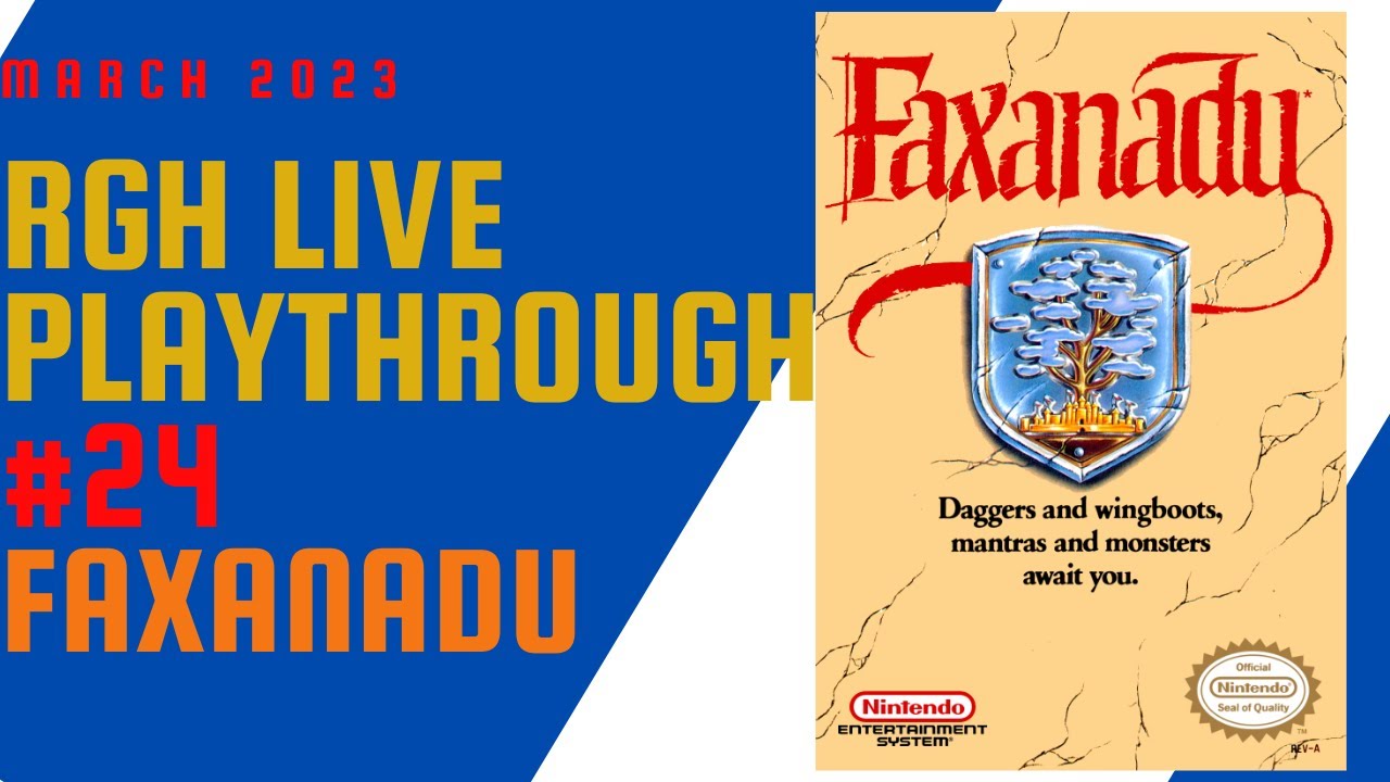 NES RGH 24: Faxanadu part 2/3 NES LIVE Playthrough - YouTube