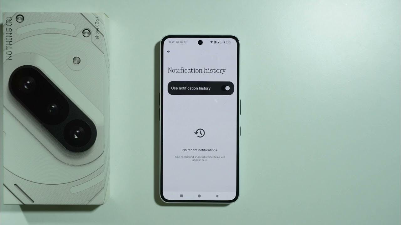 Nothing Phone 3a/3a Pro: How to Check Notification History - YouTube