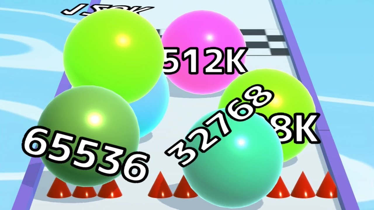 Ball Run Infinity Number Up To (128M, 256M, 512M, 1024M) ! All Levels ...