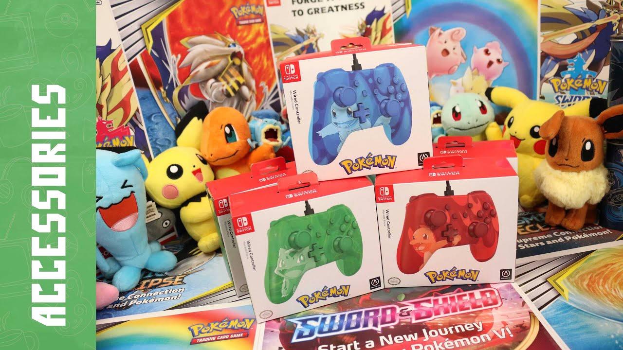 NINTENDO SWITCH POKÉMON CONTROLLERS: Bulbasaur, Charmander, Squirtle ...