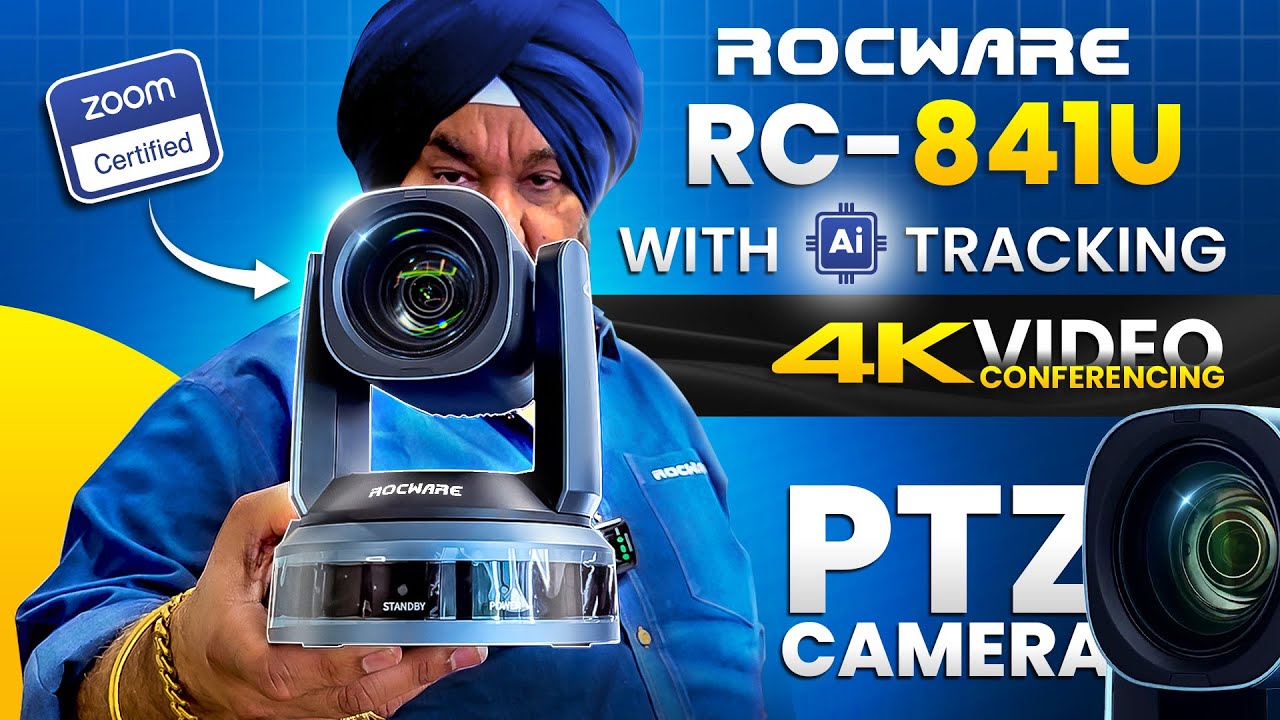 Cheapest Camera for Online Teaching | ROCWARE PTZ Camera | Best Video ...